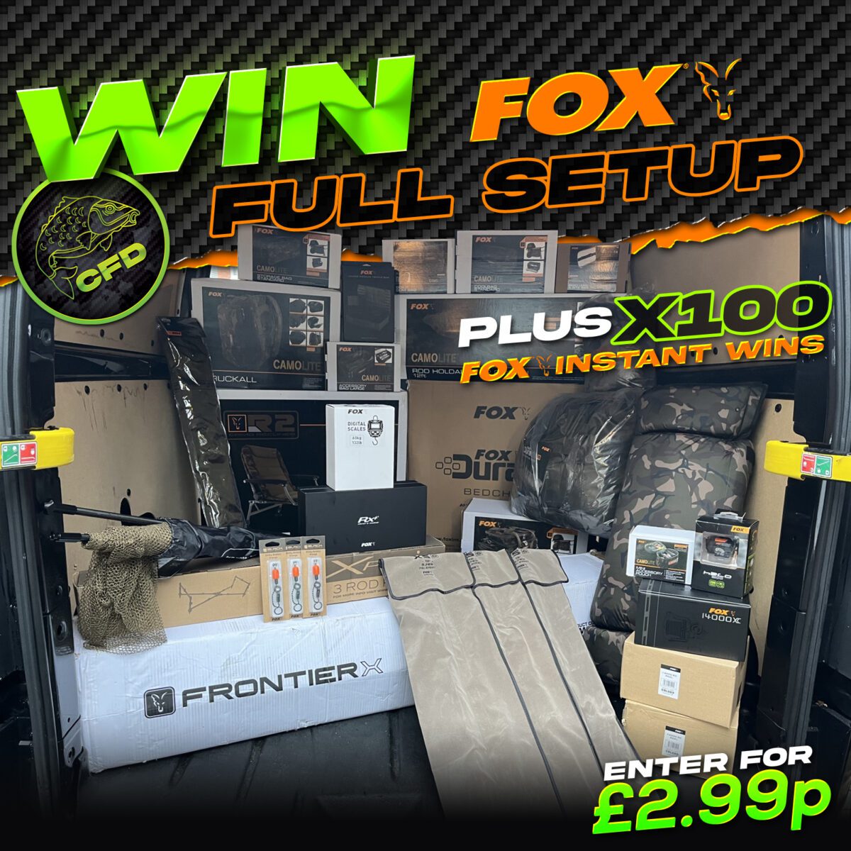 Full Fox Setup + 100 Instant Winners – Carp Fishing Draws