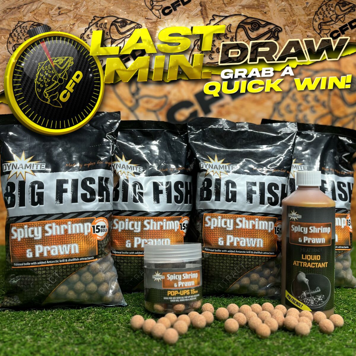 Last Min. Draw – Dynamite Baits BIG FISH Spicy Shrimp & Prawn – Carp ...