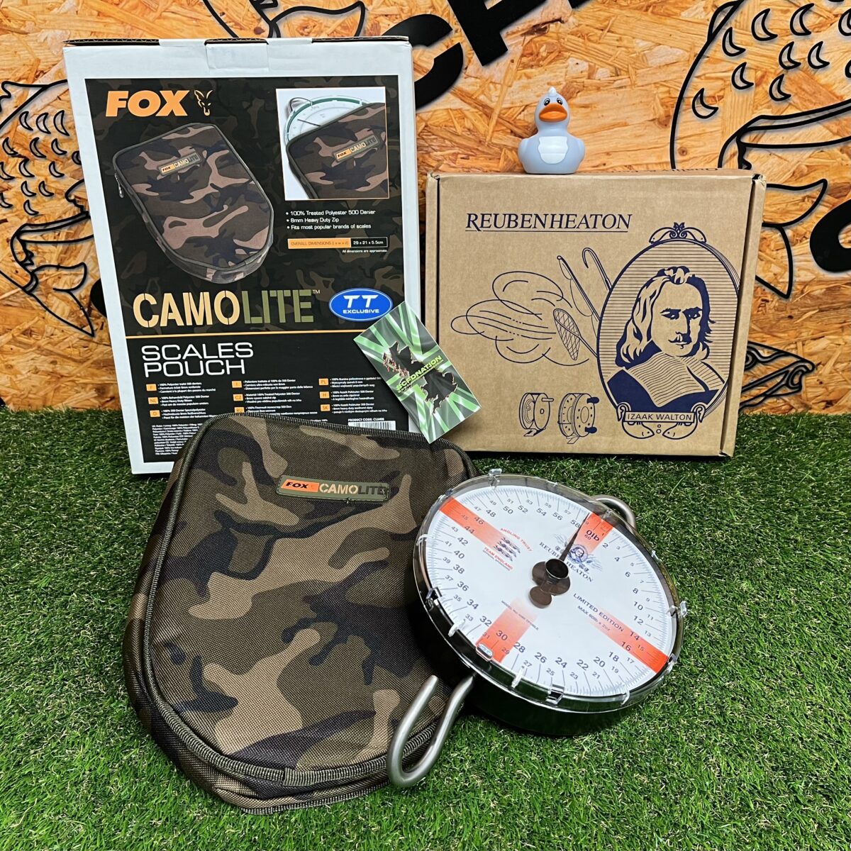 Limited Edition Reuben Heaton Scales + Fox Camolite Scales Pouch – Carp ...