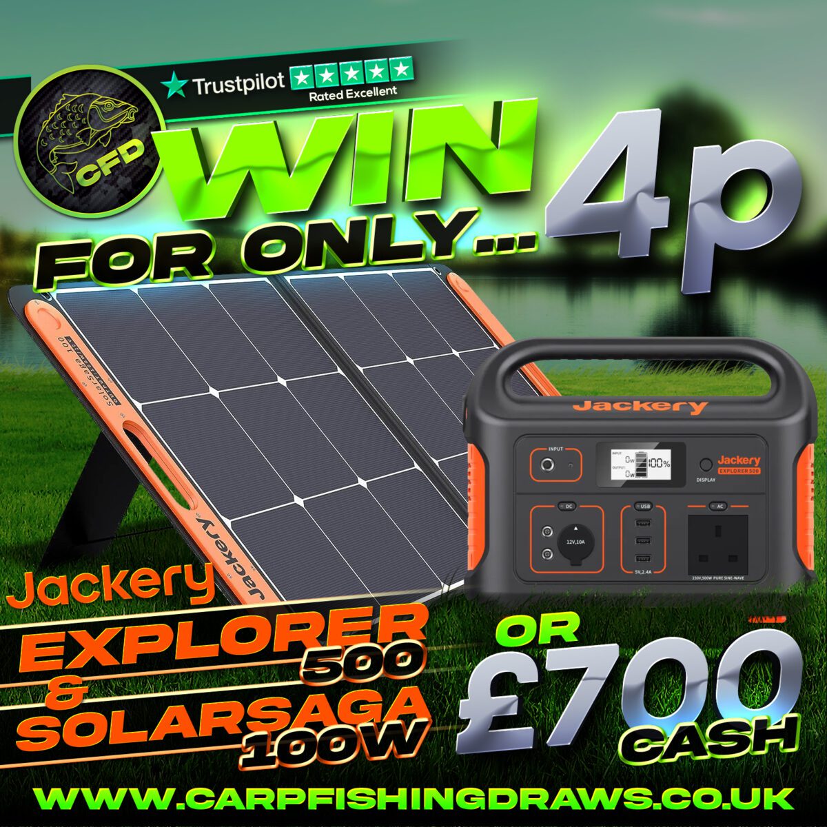 Jackery Solar Generator 500 (Power Bank + Solar Panel) for 4p!! – Carp ...