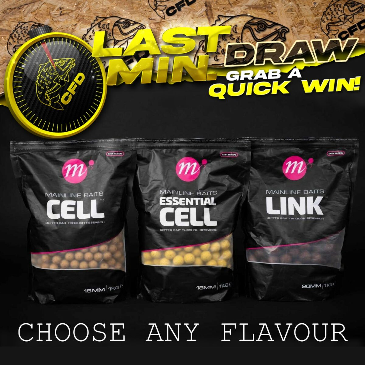 ⏰ Last Min. Draw – 10kg Mainline Shelf Life Boilies of your choice or £ ...