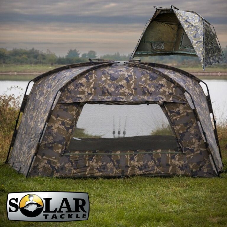 Solar Camo Compact Spider Shelter – Carp Fishing Draws