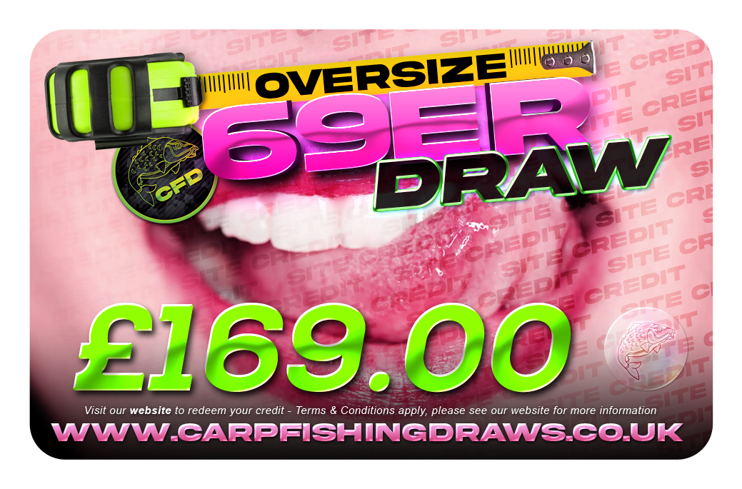 The Oversize 69er – Find 👅’s to win INSTANTLY – Carp Fishing Draws