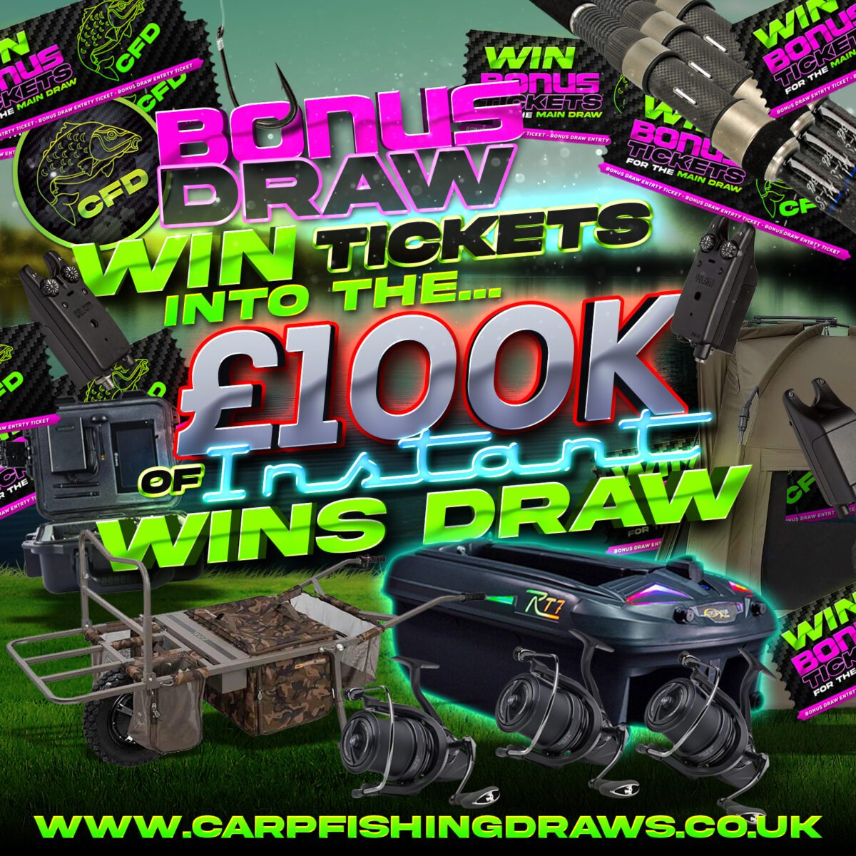 MEGA ODDS Bonus Draw #20 – Win 100 Tickets on the £100k Instant Win ...