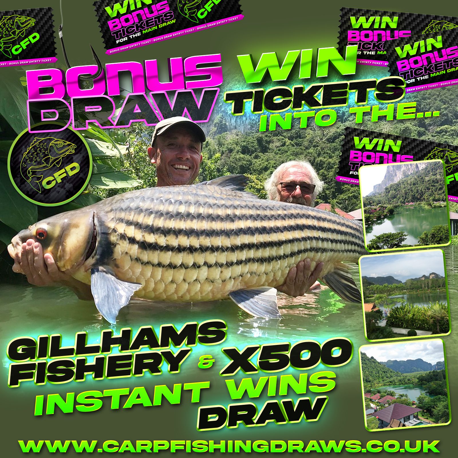 Bonus Draw #2 – Win 100 tickets on the Gillhams draw for 1p! – Carp ...