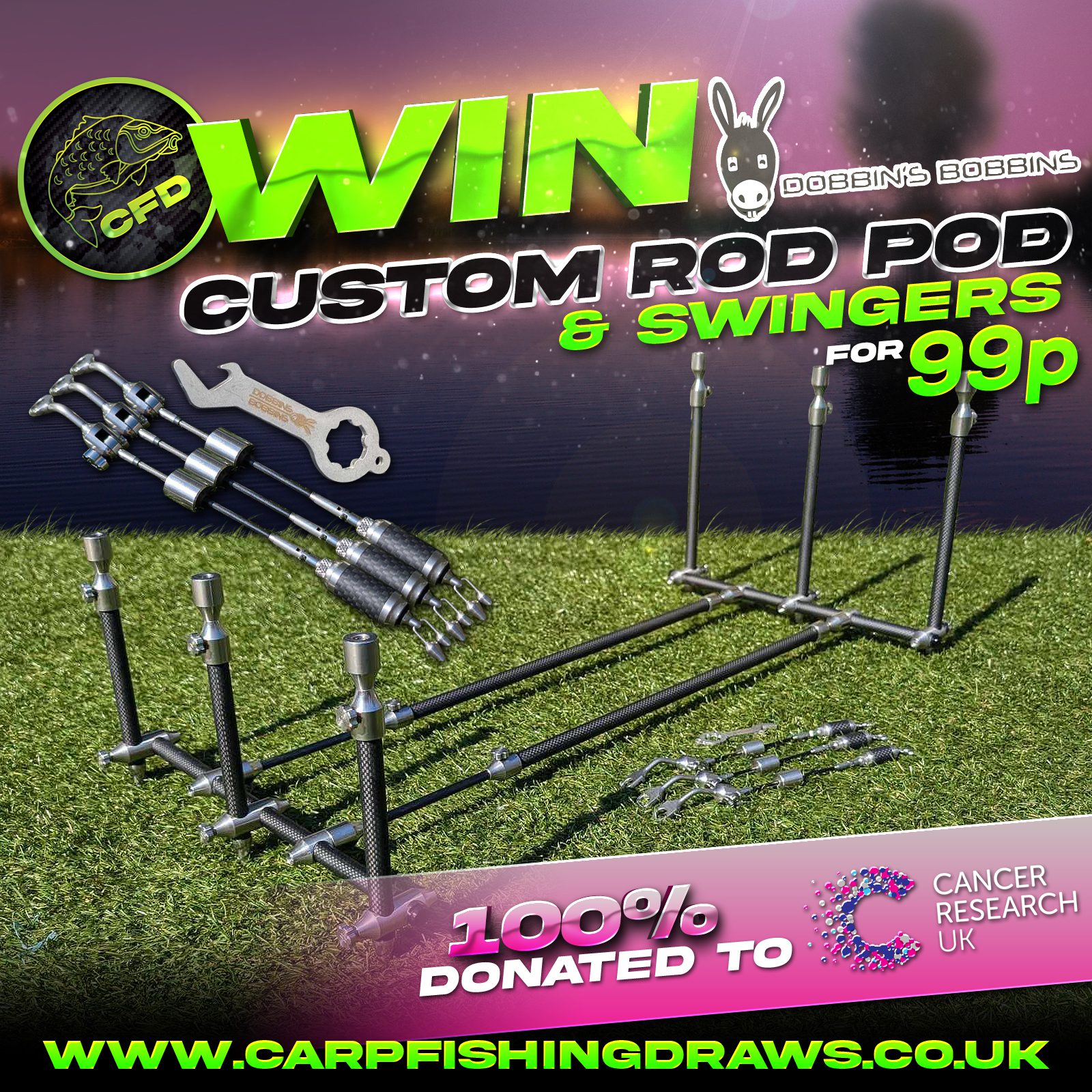EVERY PENNY DONATED TO CANCER RESEARCH – Dobbins Bobbins Custom Rod Pod ...