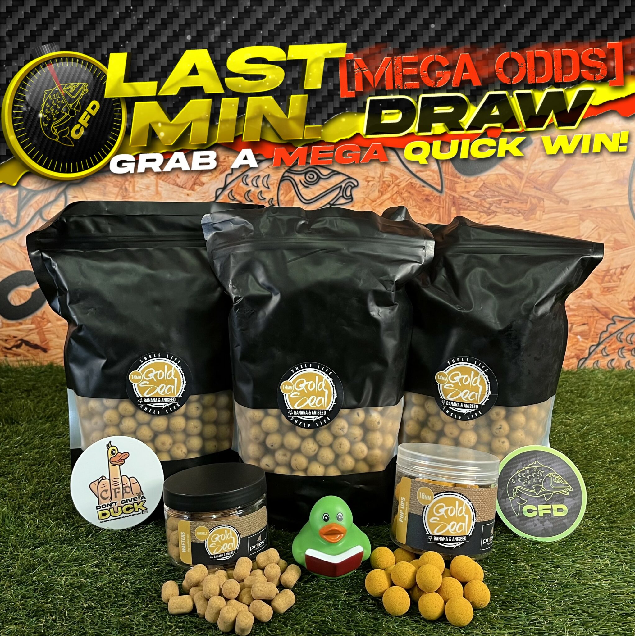Last Min. MEGA ODDS Draw – Proper Carp Baits Bundle – Carp Fishing Draws