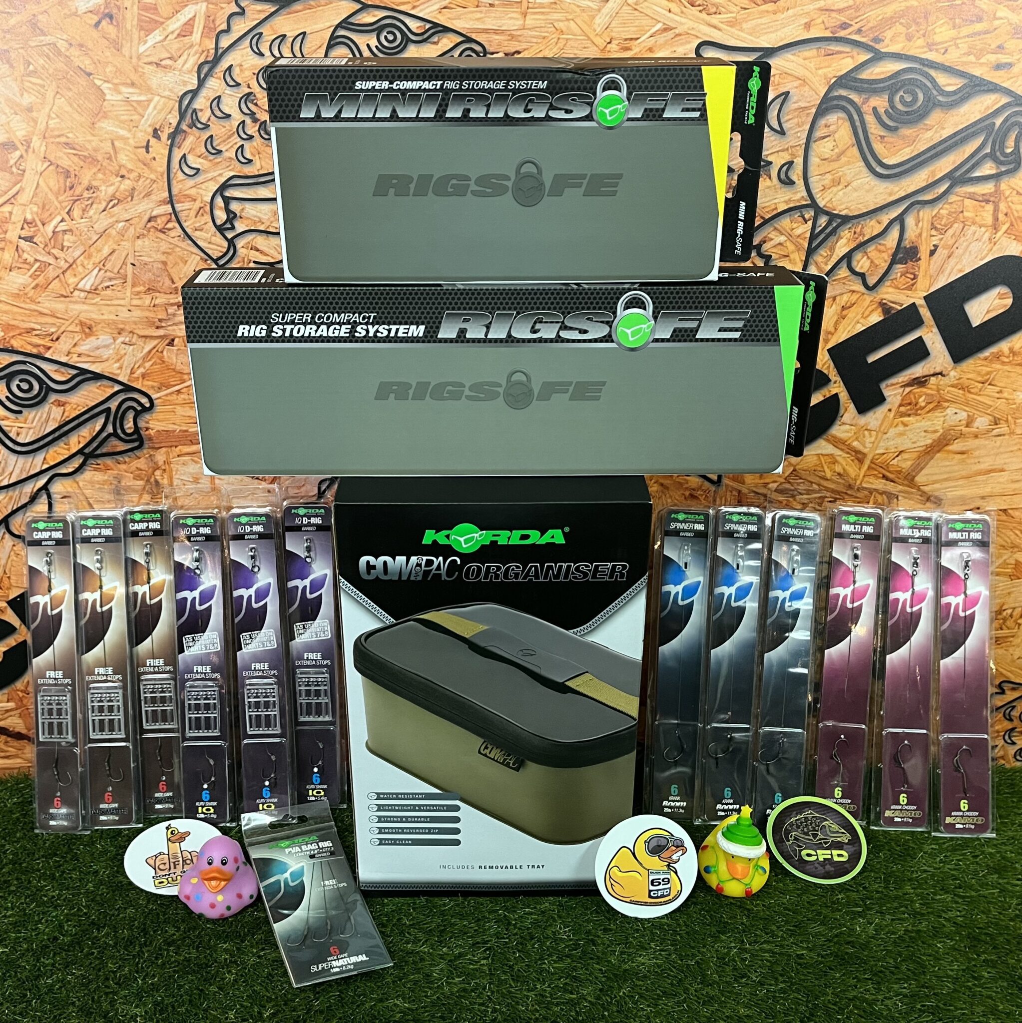 Korda Rig’s & Rigsafe Bundle + Lucky Ducky & CFD Stickers – Carp ...