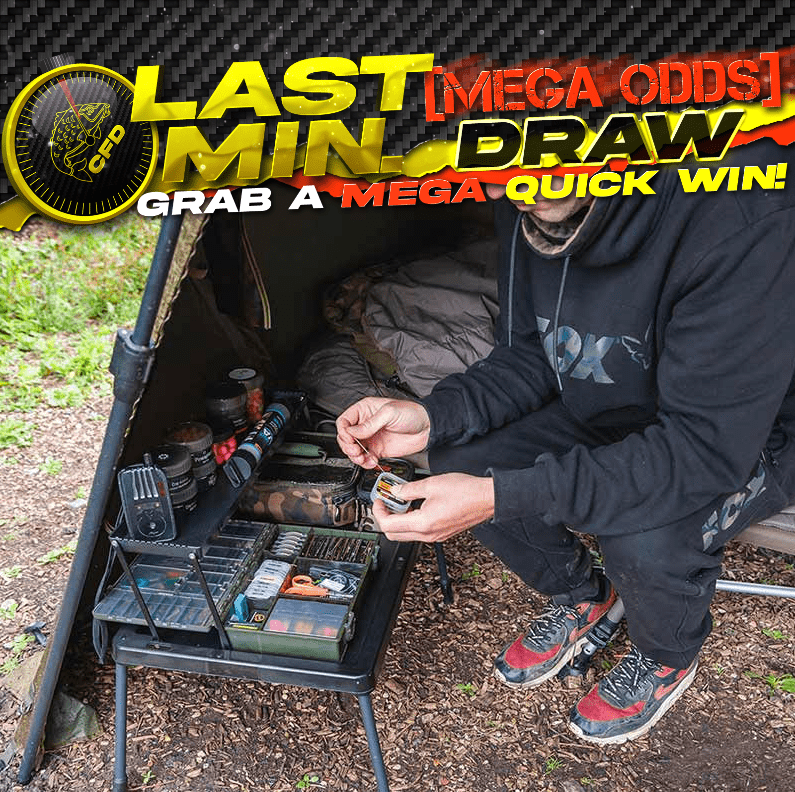 Last Min. MEGA ODDS Draw – Fox 2 Tier Bivvy Table – Carp Fishing Draws