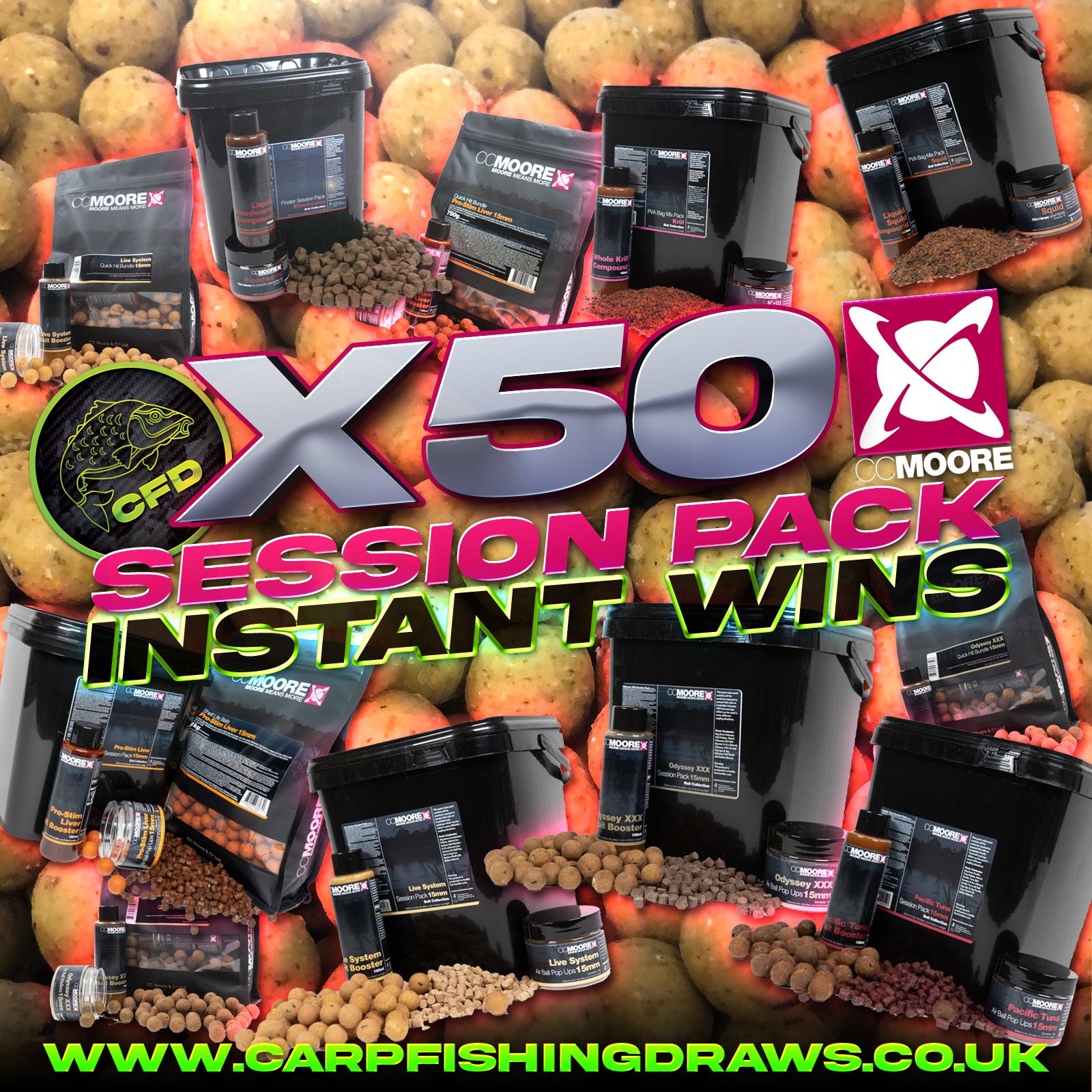 50x Instant Win CC Moore Session Packs PLUS 5x End Draw winners – Carp ...