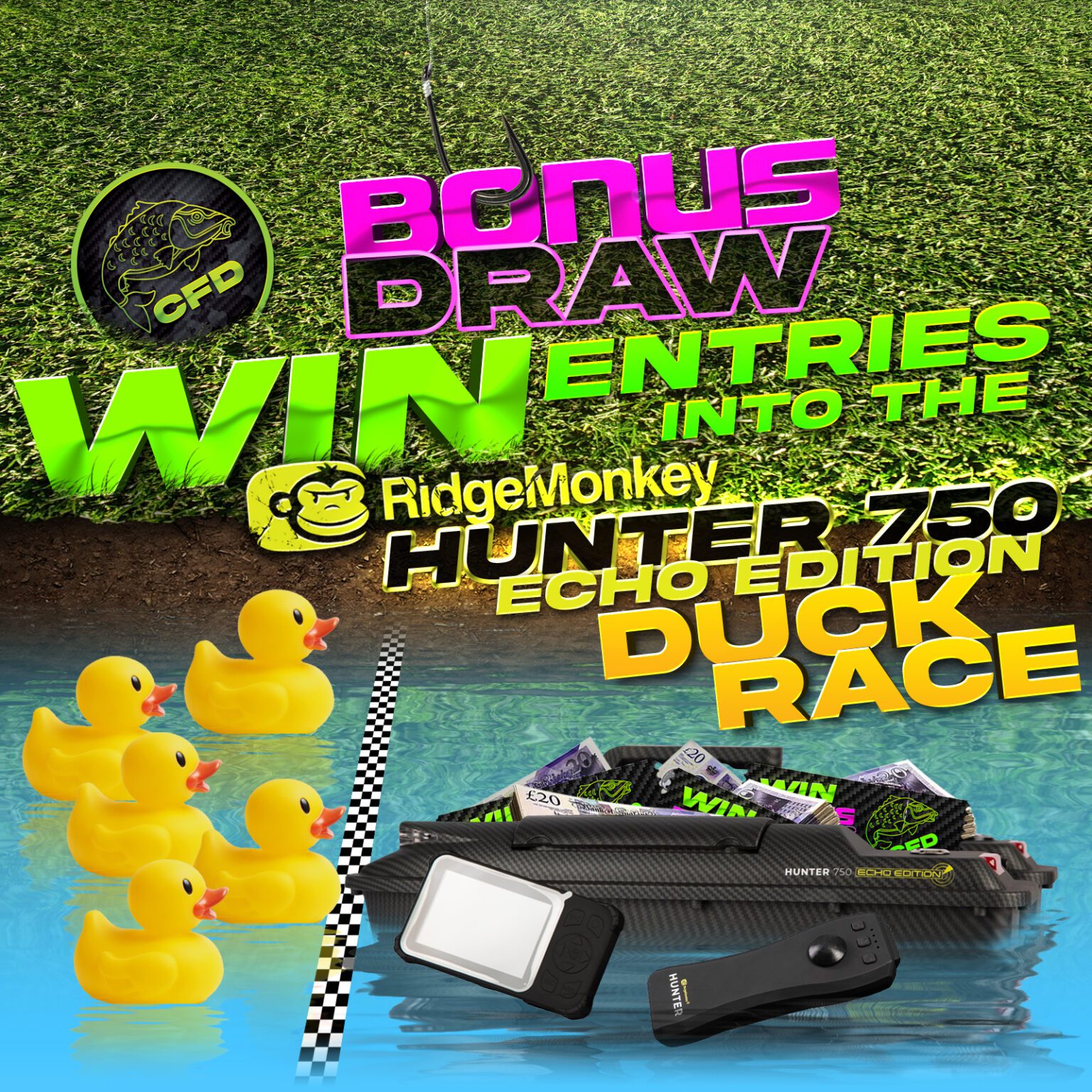 Bonus Draw #3 – Win 2 Ducks in the race to Ridgemonkey Hunter 750 Echo ...