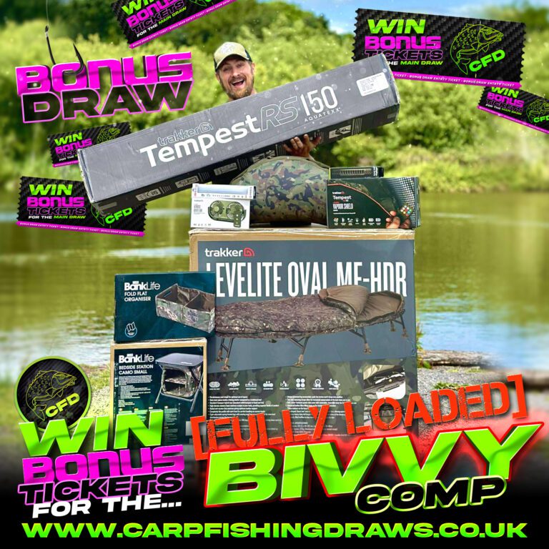 [MEGA ODDS] Bonus Draw #4 – Win 100 entries on the Full Bivvy Setup ...