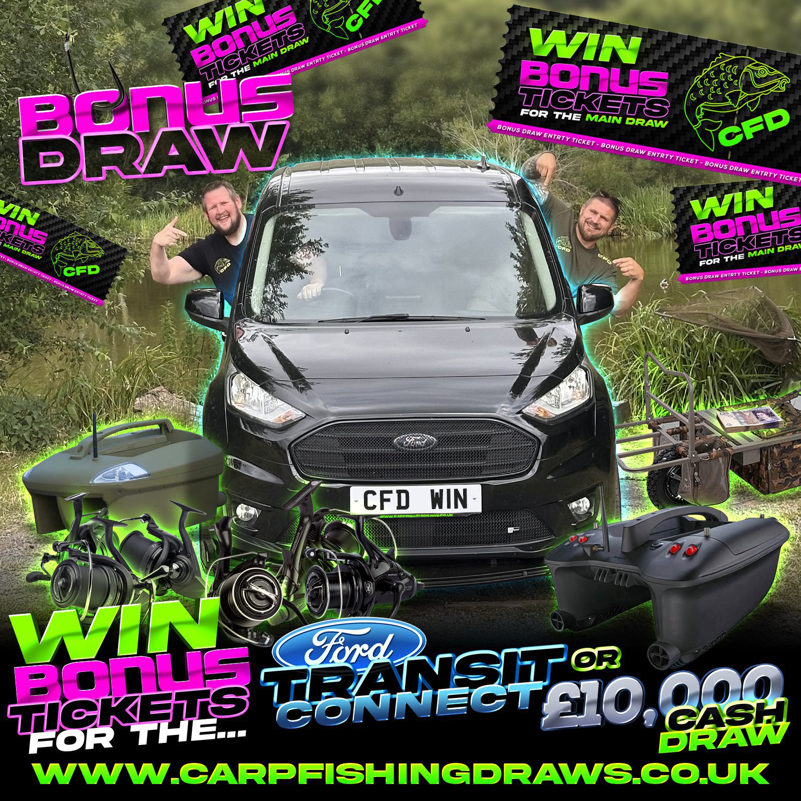 🎱🎫 [DOUBLED INSTANT WINS] Win entries on the Ford Transit Connect / £ ...