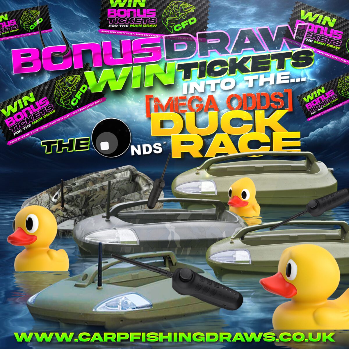 Bonus Draw #1 – Win 3 Ducks in the Duck Race to the NDS Baitboat ...